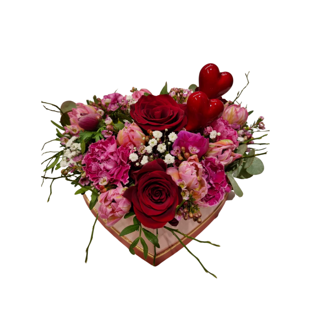 Hjertebox med 2 søde hjerter – Byens Grønne Hjørne